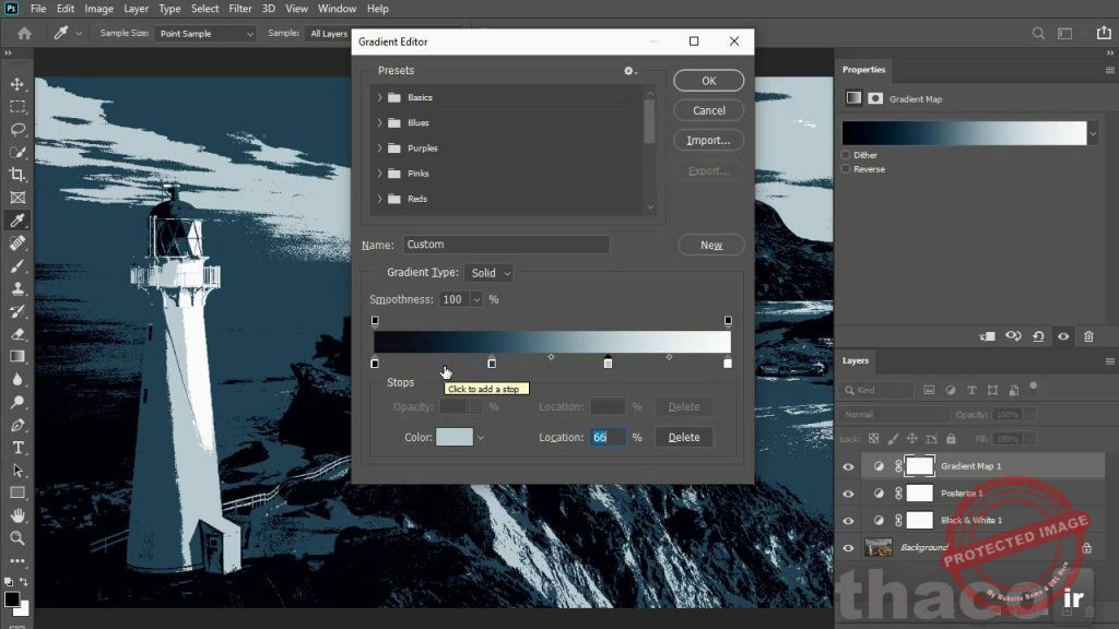 بررسی adjustment layer با نام posterize و بررسی تکنیک های قدرتمند کنترل ...