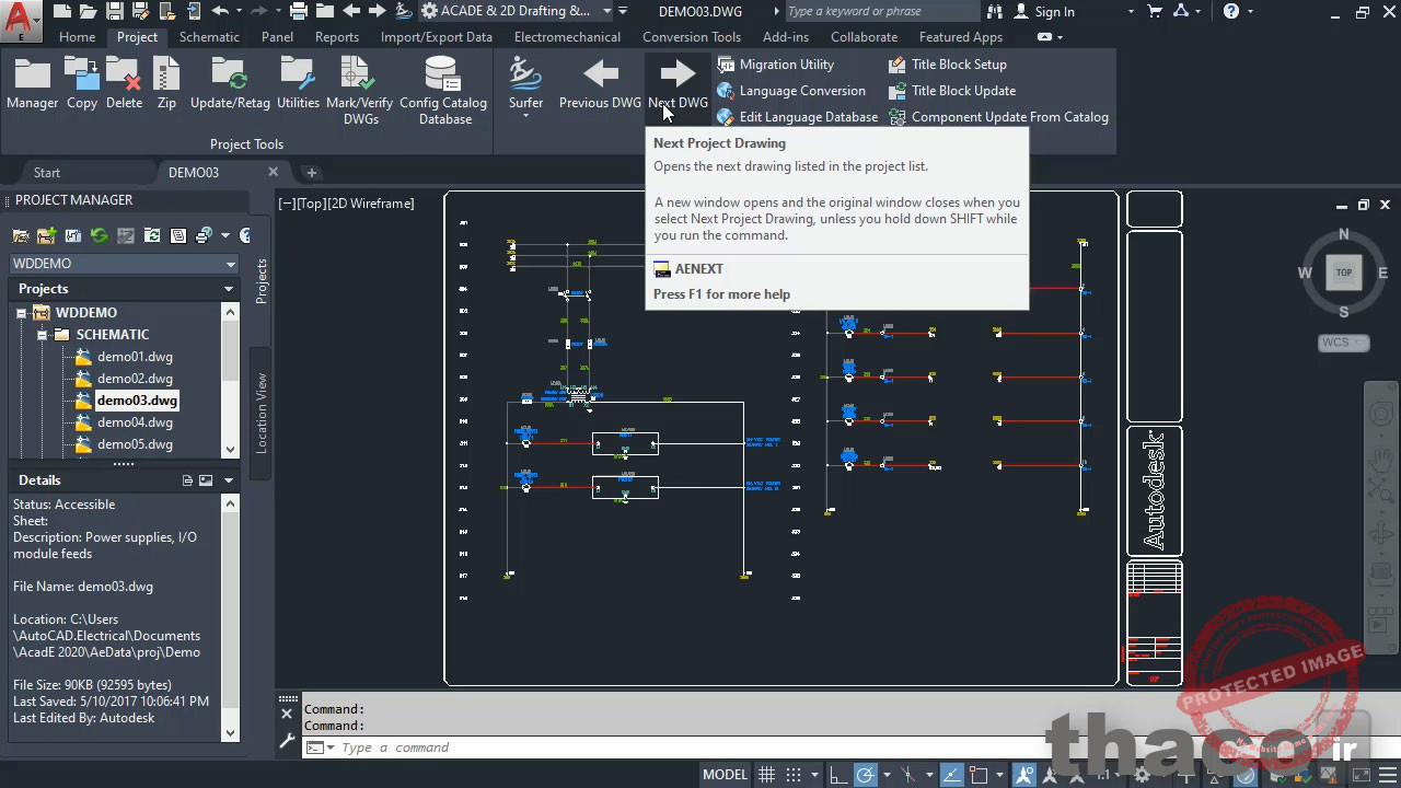 پیمایش در ترسیم‌های پروژه‌های اتوکد الکتریکالی | طهاکو