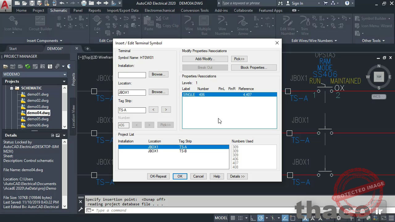پروسه بکارگیری آپشن Copy Component برای کپی کردن مؤلفه‌های اتوکد ...