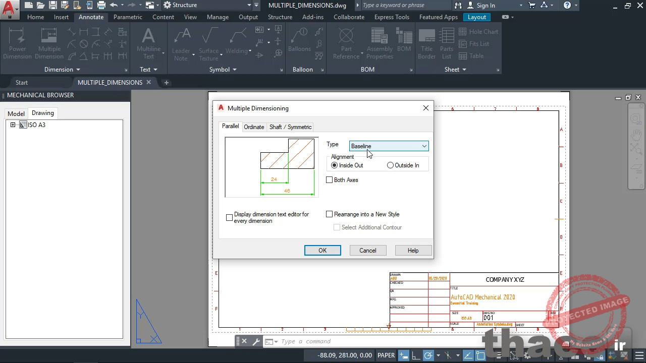 قرار دادن چندین اندازه یا باصطلاح بکارگیری multiple dimensions - طهاکو