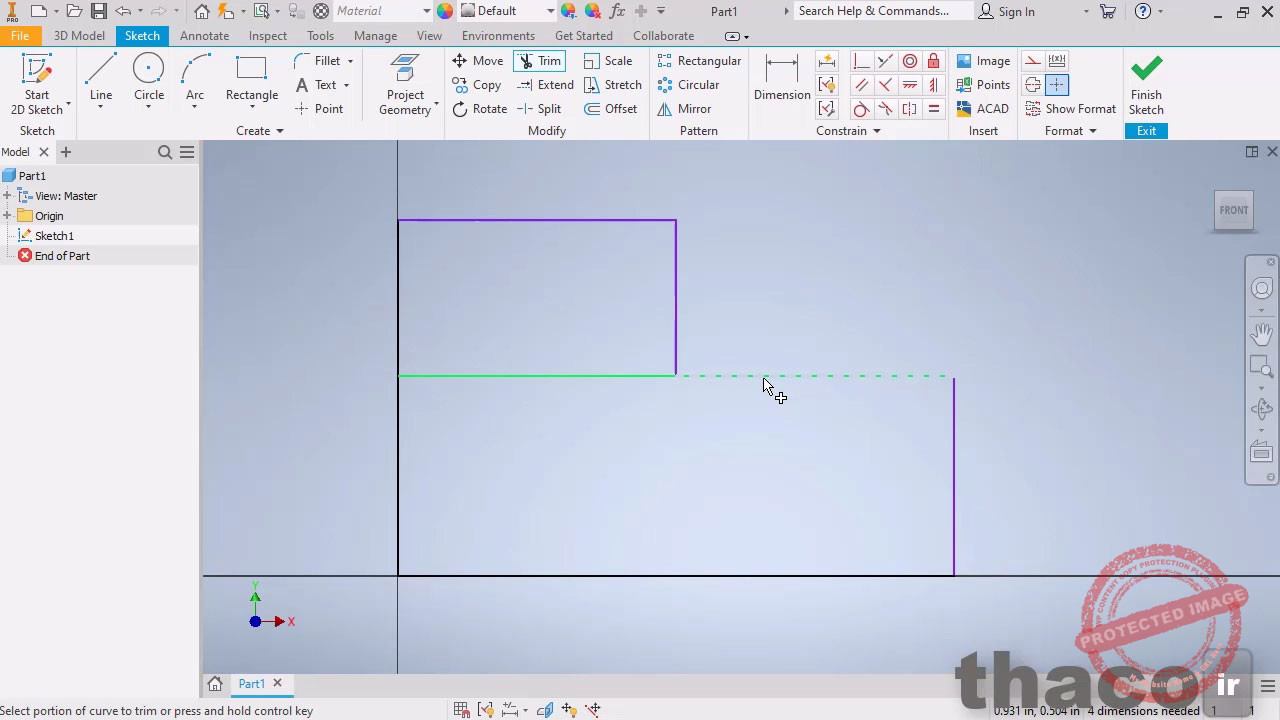 کاربرد دستورات ویرایشی trim و extend - طهاکو